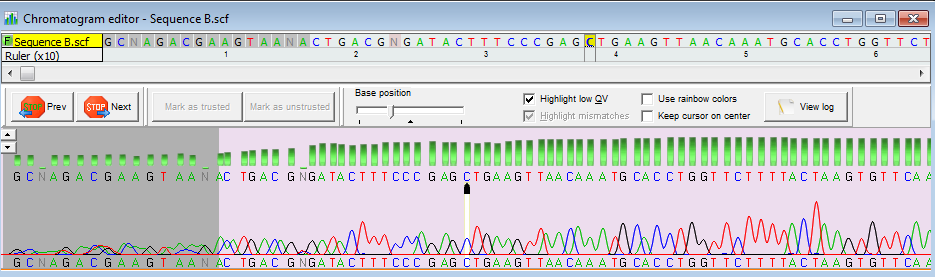 DNA Sequence Assembler|DNA sample viewer. Chromatogram viewer and editor. Open ABI, SCF, FASTA ...